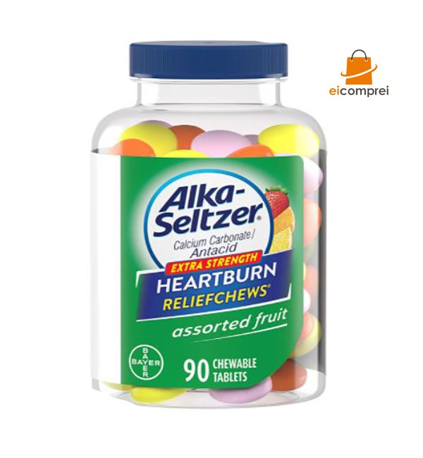 eicomprei - Pastilhas Alka Seltzer Alívio Da Azia Indigestão Ácida 90 ...