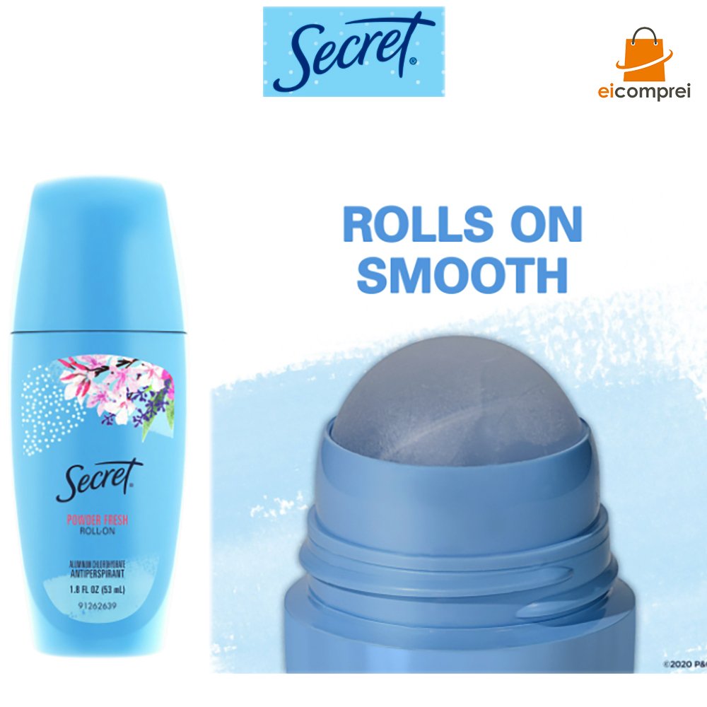 eicomprei - Desodorante Secret Roll-on Powder Fresh 53ml Original