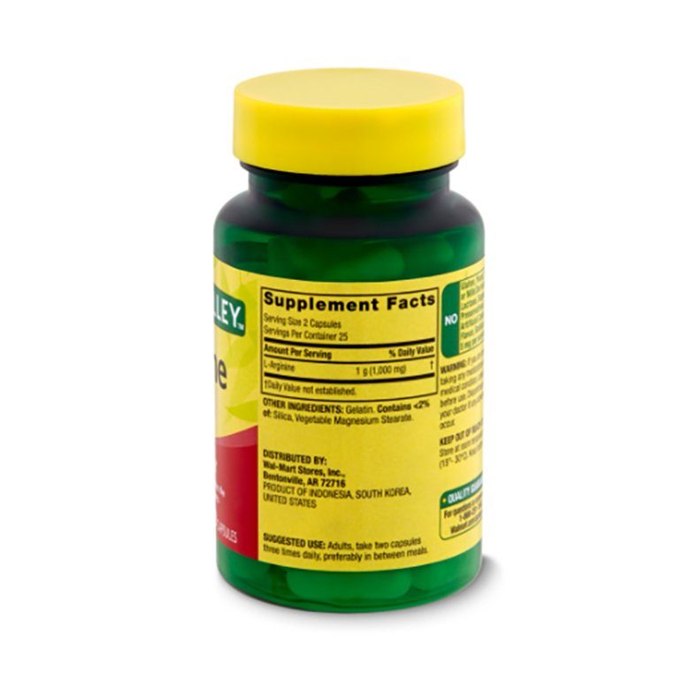 eicomprei - L Arginine 500mg Spring Valley® C/50 Capsulas Original