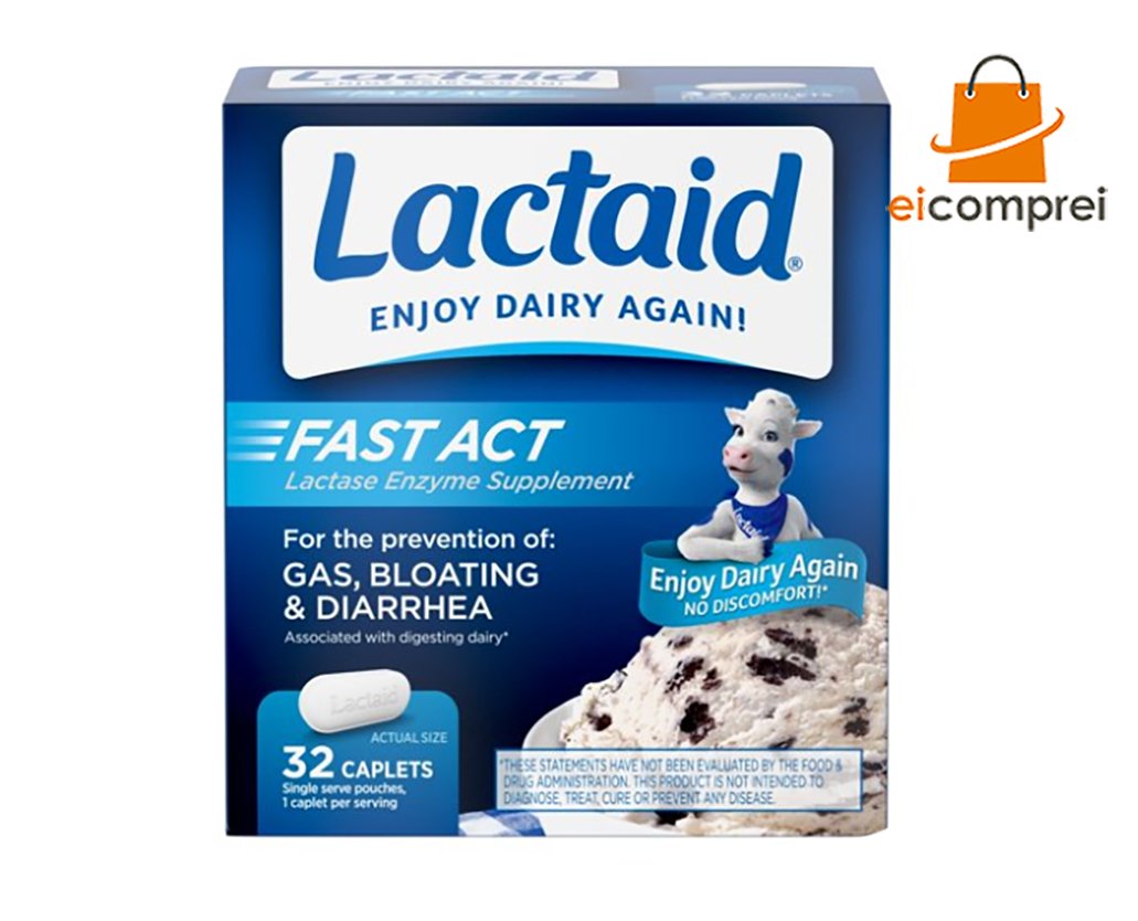 eicomprei - Lactaid Fast Act 32 Capsulas Enzima Lactase Eua
